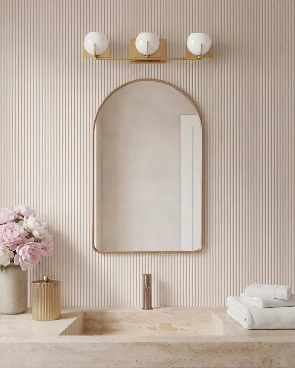 Quince Deco Glass Globe Vanity Sconce