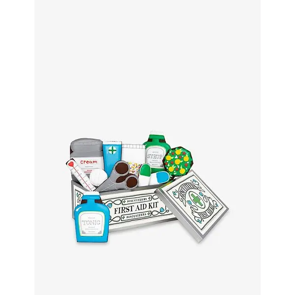 BISCUITEERS First Aid Chocolate Iced Biscuit Tin - One-color