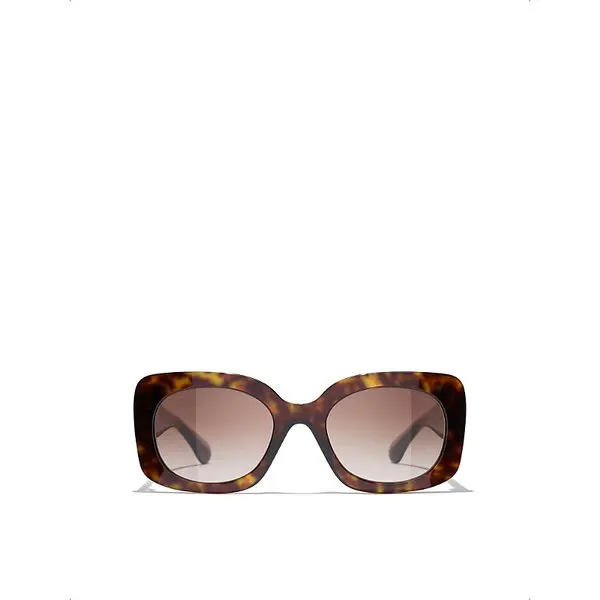 Chanel Ch5563b Square-frame Acetate Sunglasses - Brown