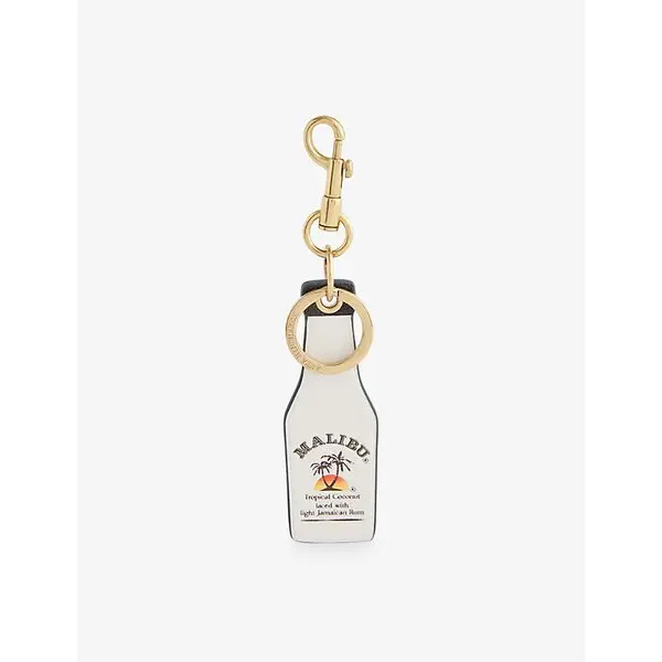 ANYA HINDMARCH Anya Brands Malibu Leather Bag Charm - Chalk