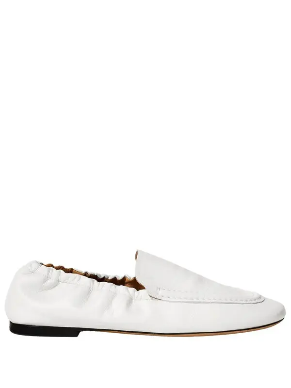 ODISSI Juno Nappa Leather Loafers - White