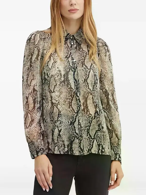 MORGAN Snake-print Shirt