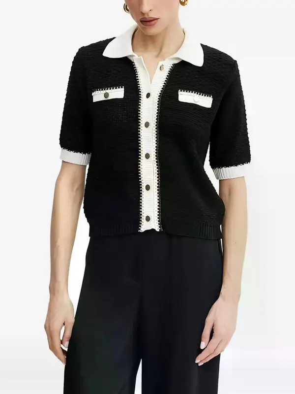 MORGAN Button Cardigan With Collar