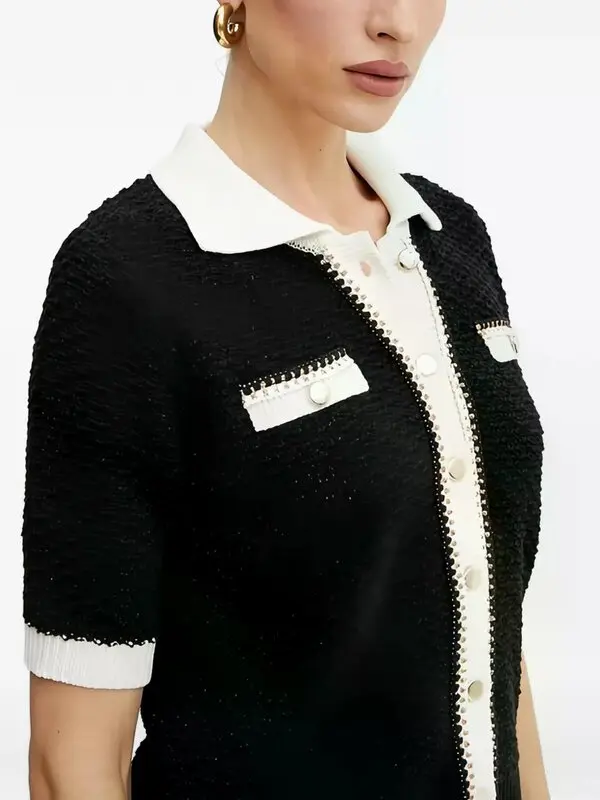 MORGAN Button Cardigan With Collar