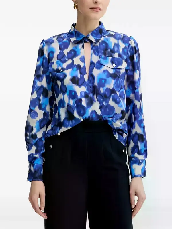 MORGAN Floral Print Shirt