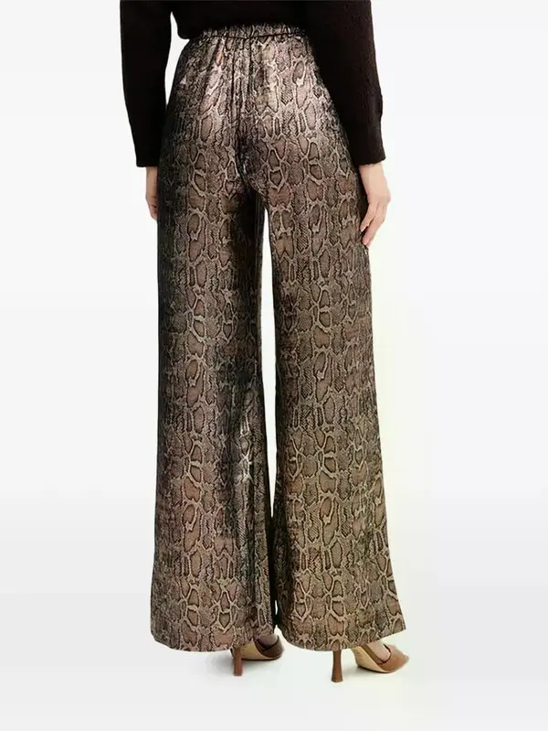 MORGAN Snake-print Palazzo Pants