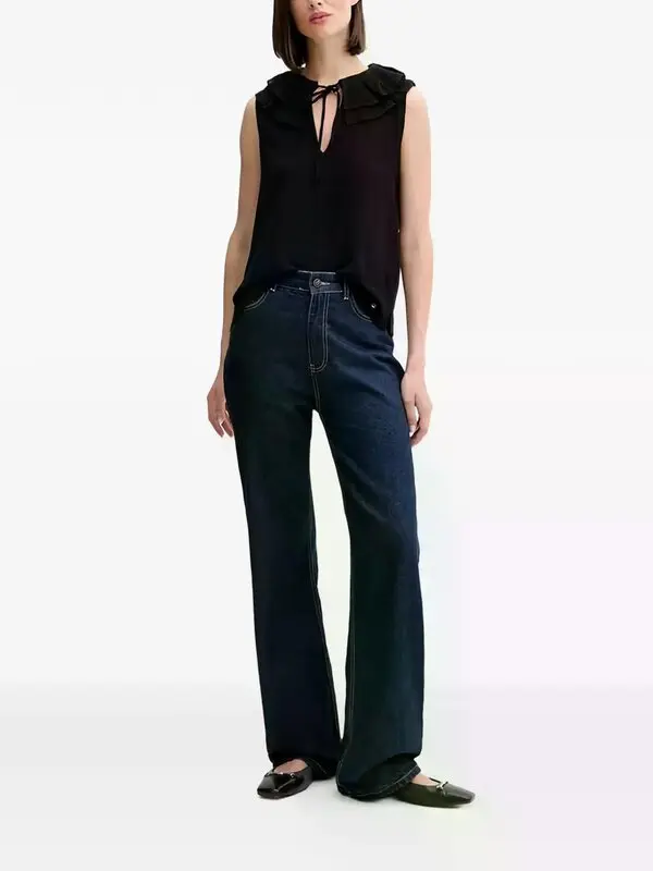 PEDRO DEL HIERRO Ruffled-neck Blouse