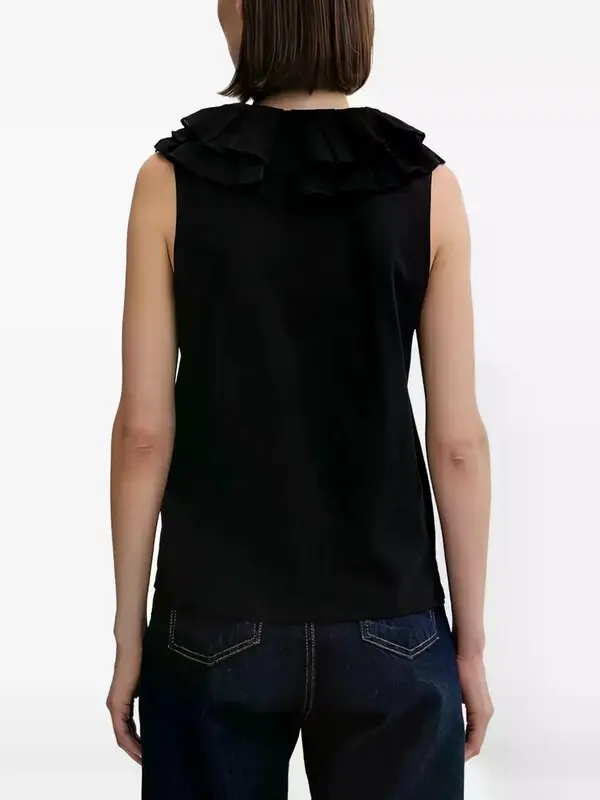 PEDRO DEL HIERRO Ruffled-neck Blouse