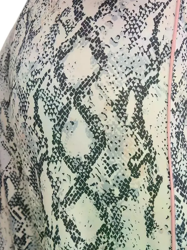 OUI Snake-print Elasticated Waist Trousers