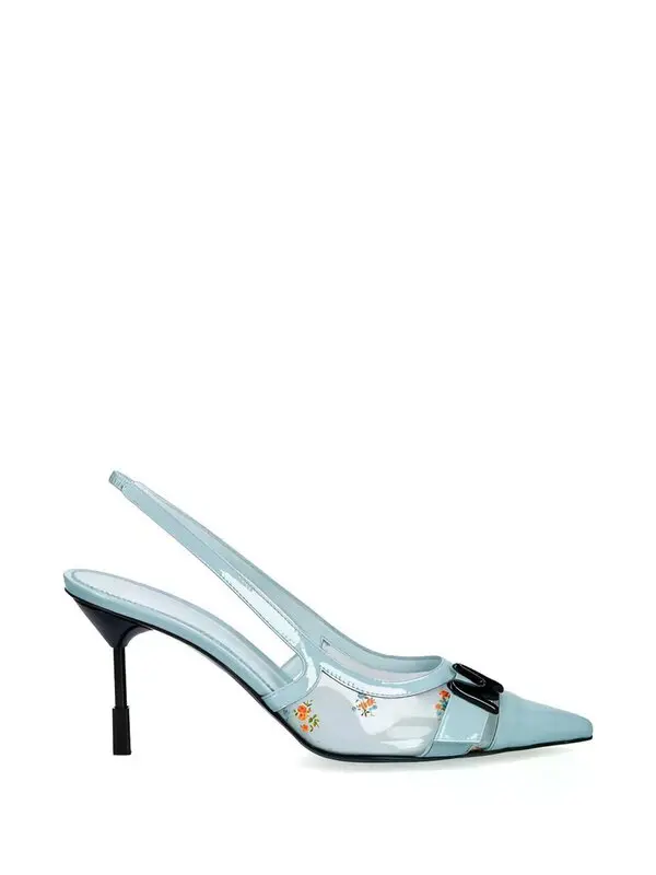 MSGM Floral Buckle Pumps