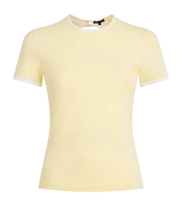 Maje Keyhole T-shirt - Yellow