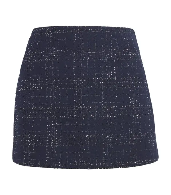 Maje Checked Mini Skort - Blue
