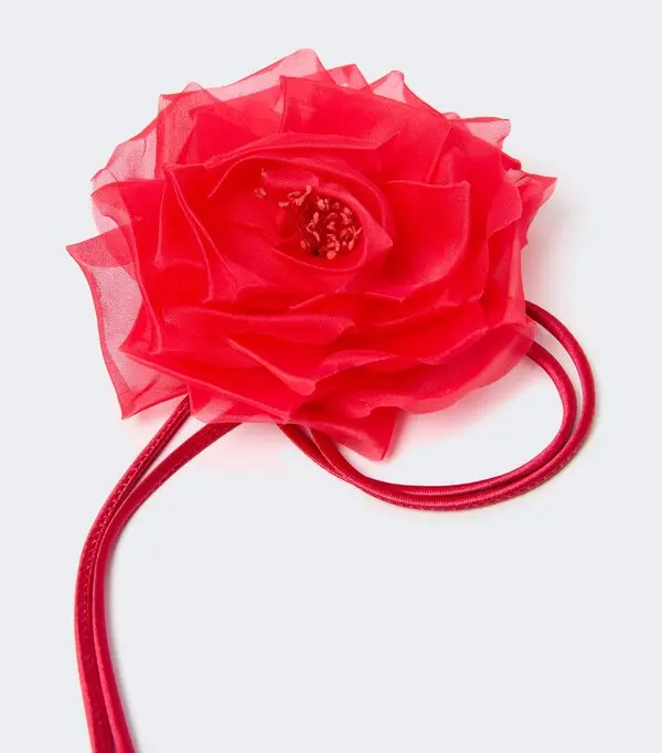 Max Mara Silk Flower Hair Clip