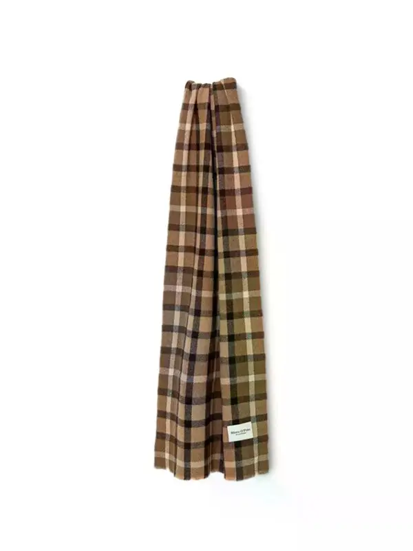 Marc O'polo Checked Scarf - Brown