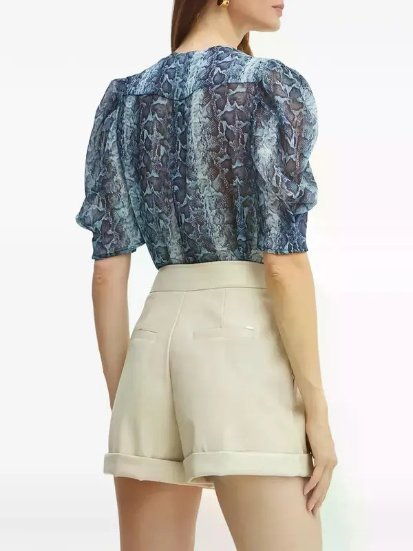 MORGAN Pleated Cuffed Shorts