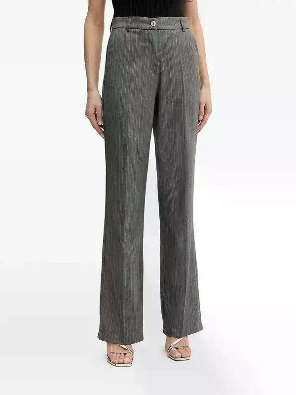 MORGAN Herringbone Striped Trousers