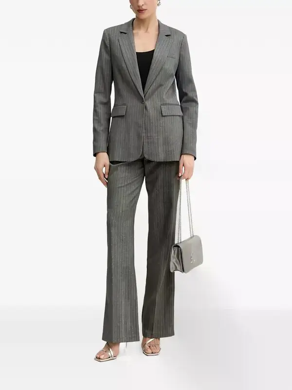 MORGAN Herringbone Striped Trousers