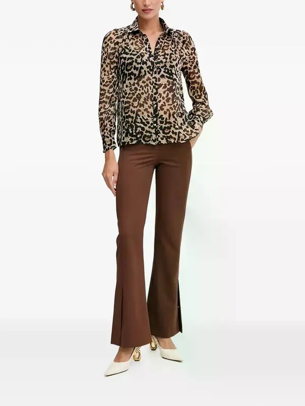 MORGAN Clion Leopard-print Shirt