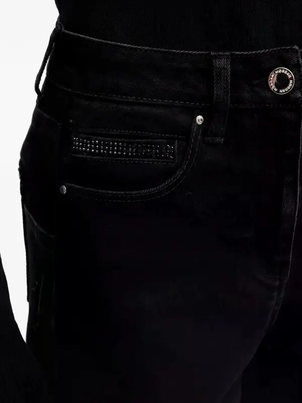 MORGAN Zip-up Straight-leg Jeans