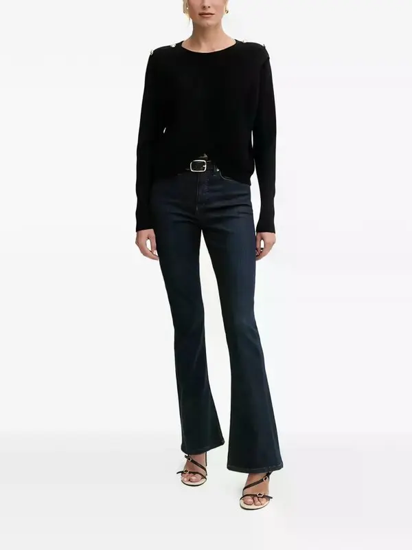 MORGAN Button-detailed Ribbed Sweater
