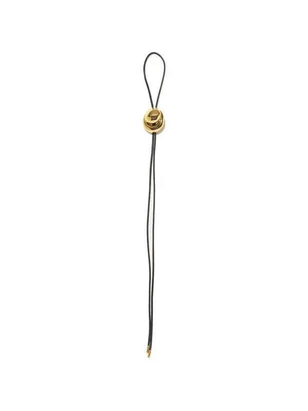 PANCONESI Blow Up Cord Bolo Tie - Gold