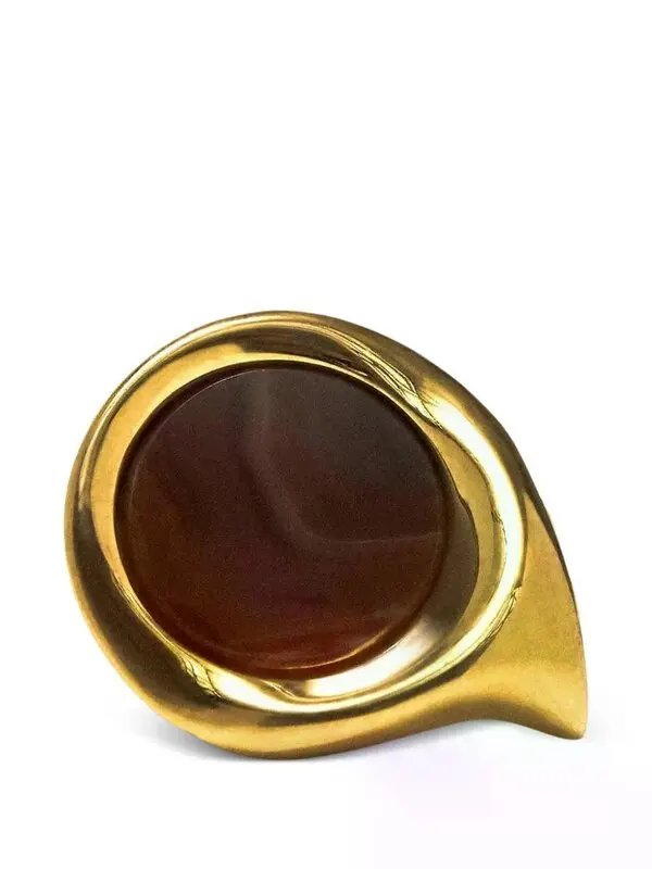 PANCONESI Small Dusk Agate Ring - Gold
