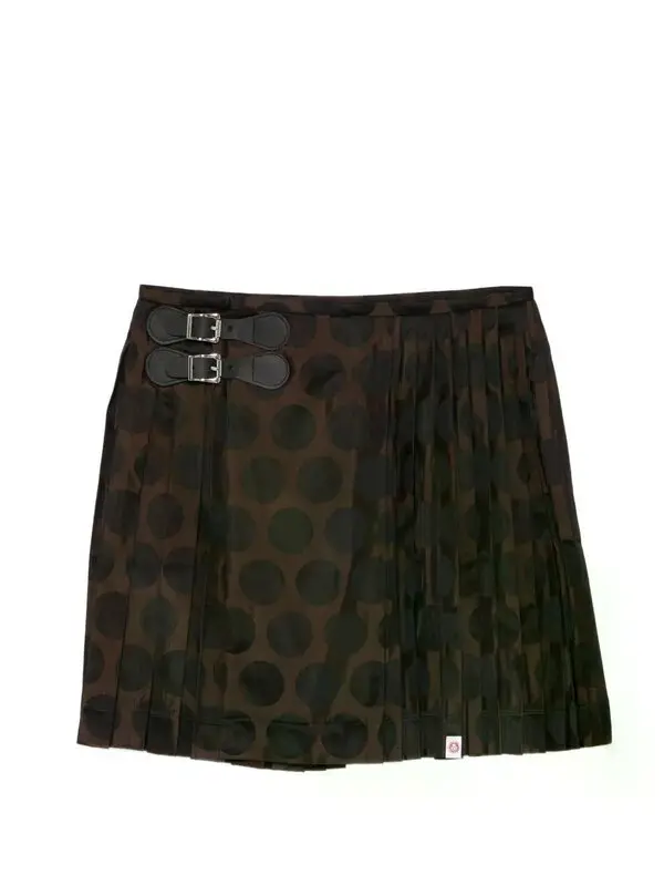 CHARLES JEFFREY Polka Dot Mini Skirt - Brown