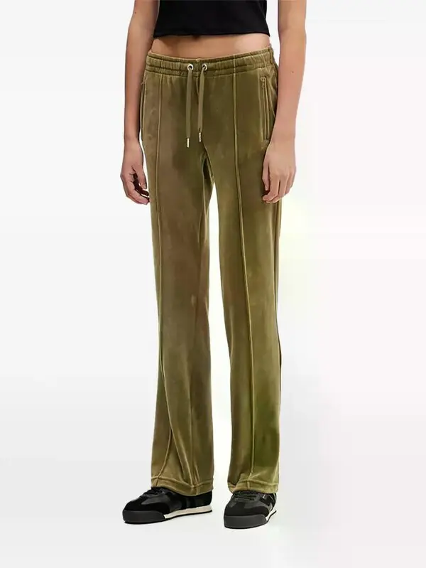 Juicy Couture Embellished Straight-leg Trousers - Green