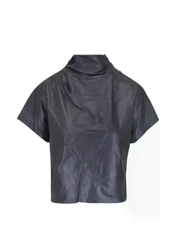TWP Leather Blouse - Grey