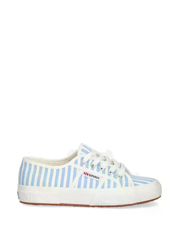 Superga 2750 Striped Lace-up Sneakers - White