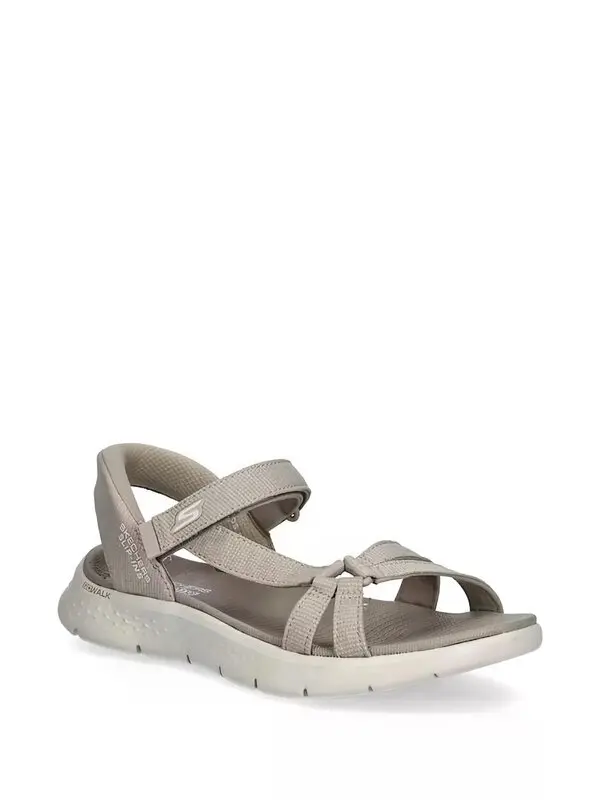 Sketchers Strappy Crossover Sandals - Neutrals