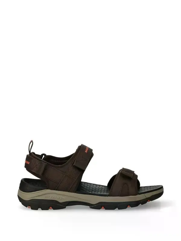 Sketchers Tresmen Ryer Logo Detail Sandals - Brown