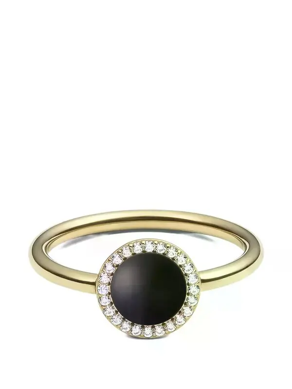 DANIEL WELLINGTON Audrey Black Crystal Ring - Gold