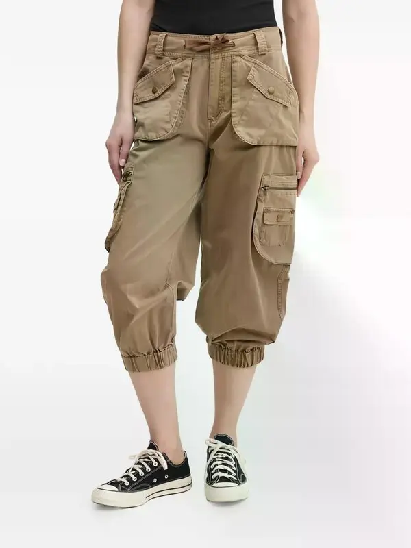 Desigual Cargo Drawstring Trousers - Brown