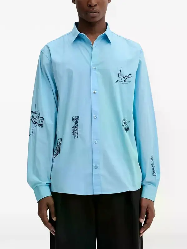 Desigual Lucca Printed Shirt - Blue