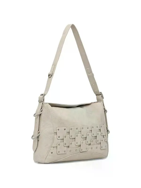 Desigual Embossed Studded Shoulder Bag