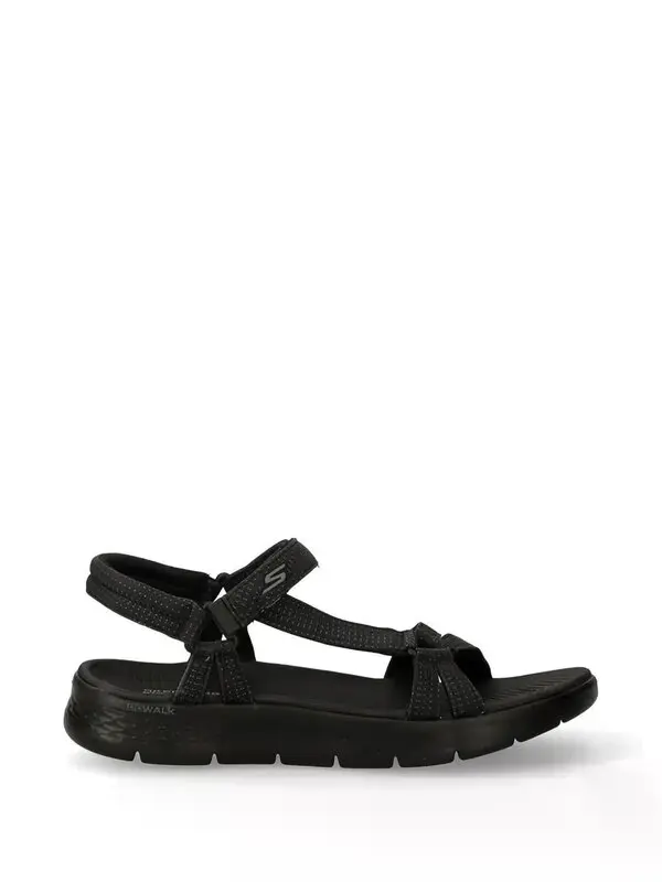 Sketchers Gowalk Strappy Sandals - Black
