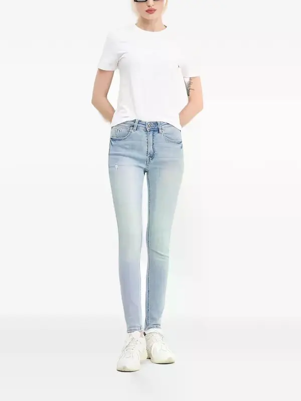 Desigual Distressed Denim Jeans - Blue