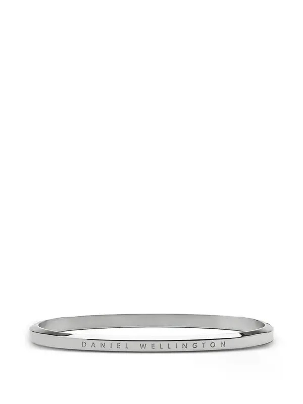 DANIEL WELLINGTON Engraved Bangle Bracelet - Silver