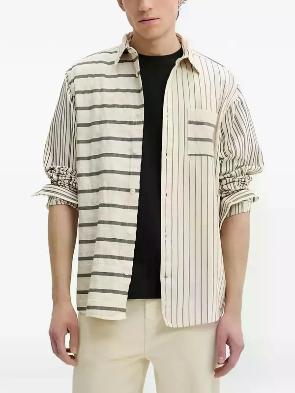 Desigual Jack Patch-pocket Striped Shirt
