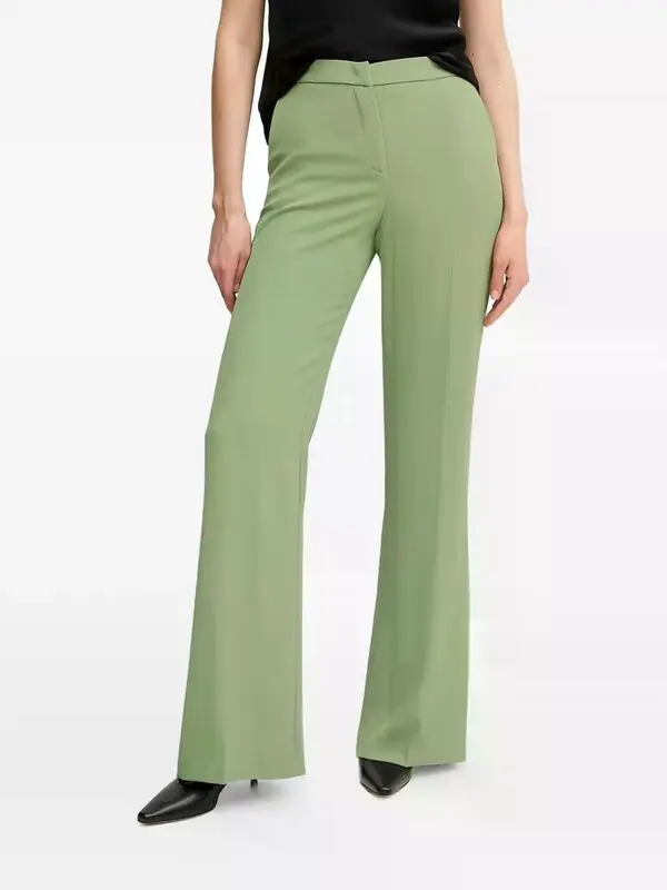 SANDRO FERRONE Flared Trousers - Green