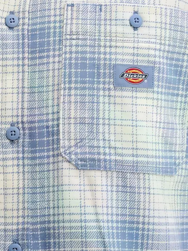 Dickies Plaid-pattern Chest-pocket Shirt