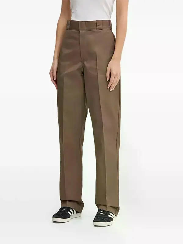 Dickies High-rise Straight-leg Trousers - Brown