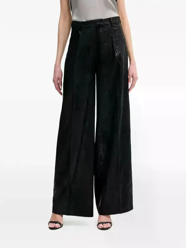 SILVIAN HEACH Wide-leg Trousers - Black