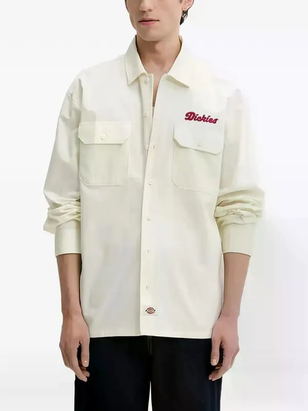 Dickies Chest-pocket Embroidered Shirt - Neutrals