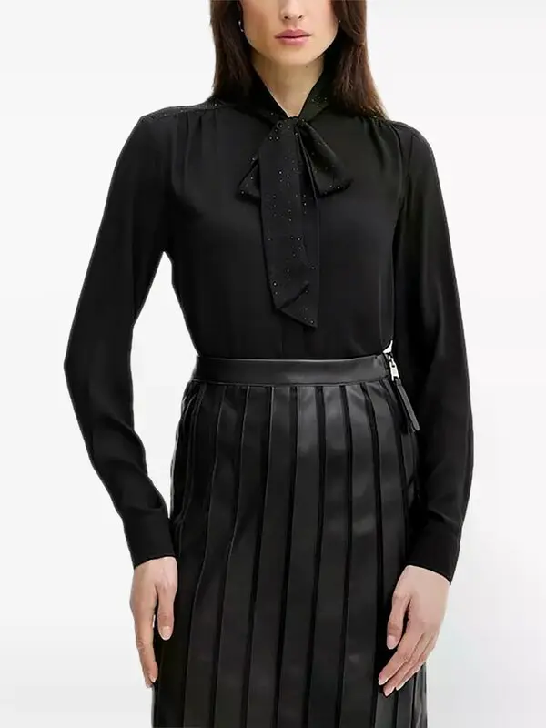 SILVIAN HEACH Tie-neck Blouse - Black
