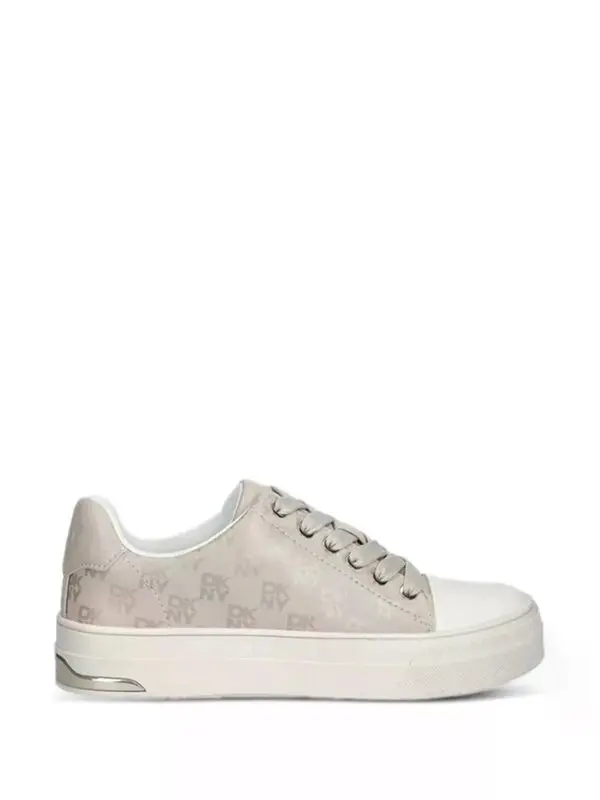 Dkny Logo Print Sneakers - Neutrals