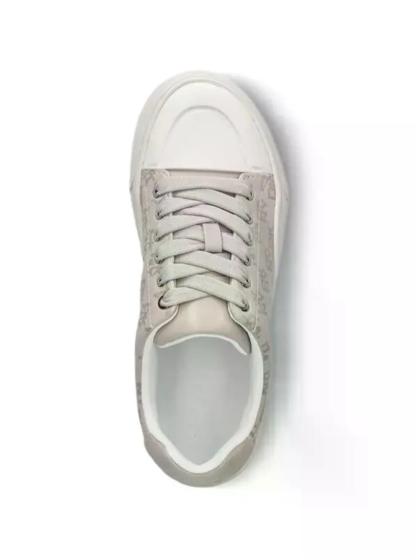 Dkny Logo Print Sneakers - Neutrals