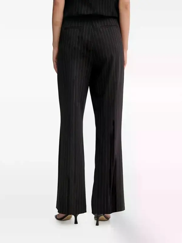 Dkny Pinstripe Wide-leg Trousers