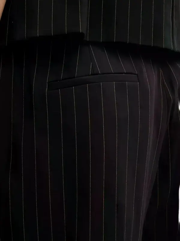 Dkny Pinstripe Wide-leg Trousers